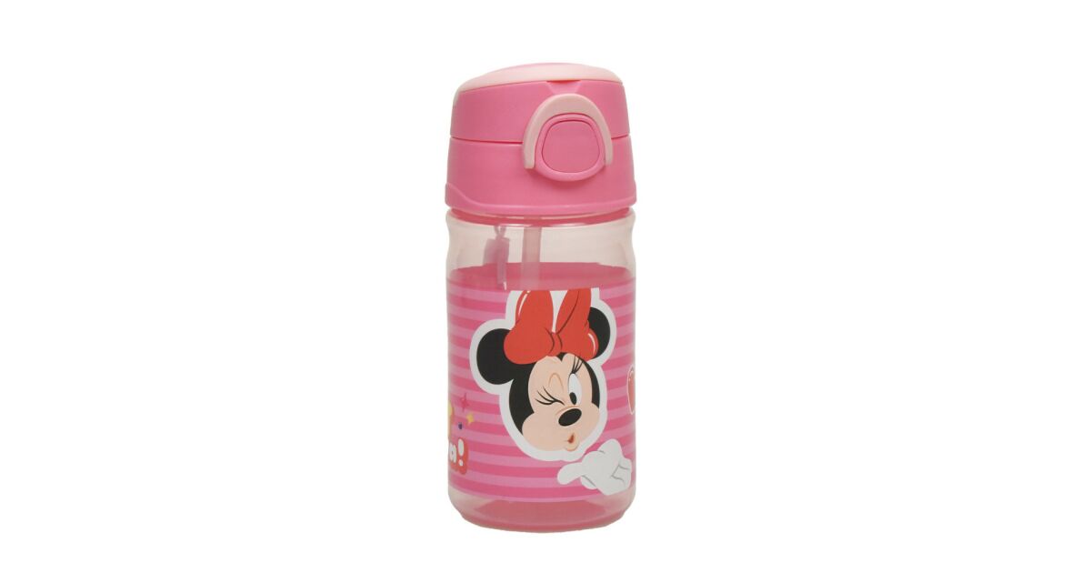 Disney Minnie Wink műanyag szívószálas kulacs akasztóval 350 ml | Pepita.hu