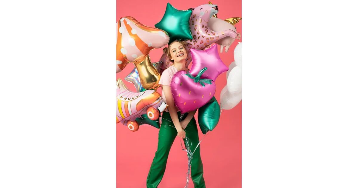 Csillag alakú light pink fólia lufi, 19/48cm | Pepita.hu