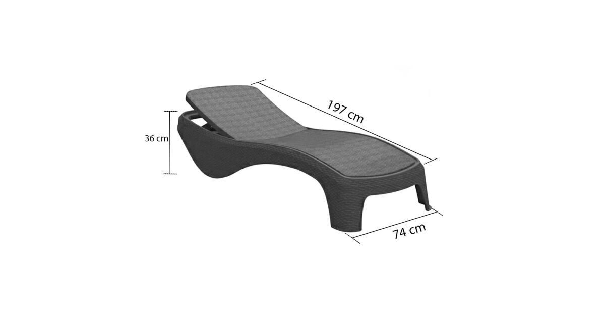 Set șezlonguri de grădină Atlantic duo cu masă Corfu | Pepita.com