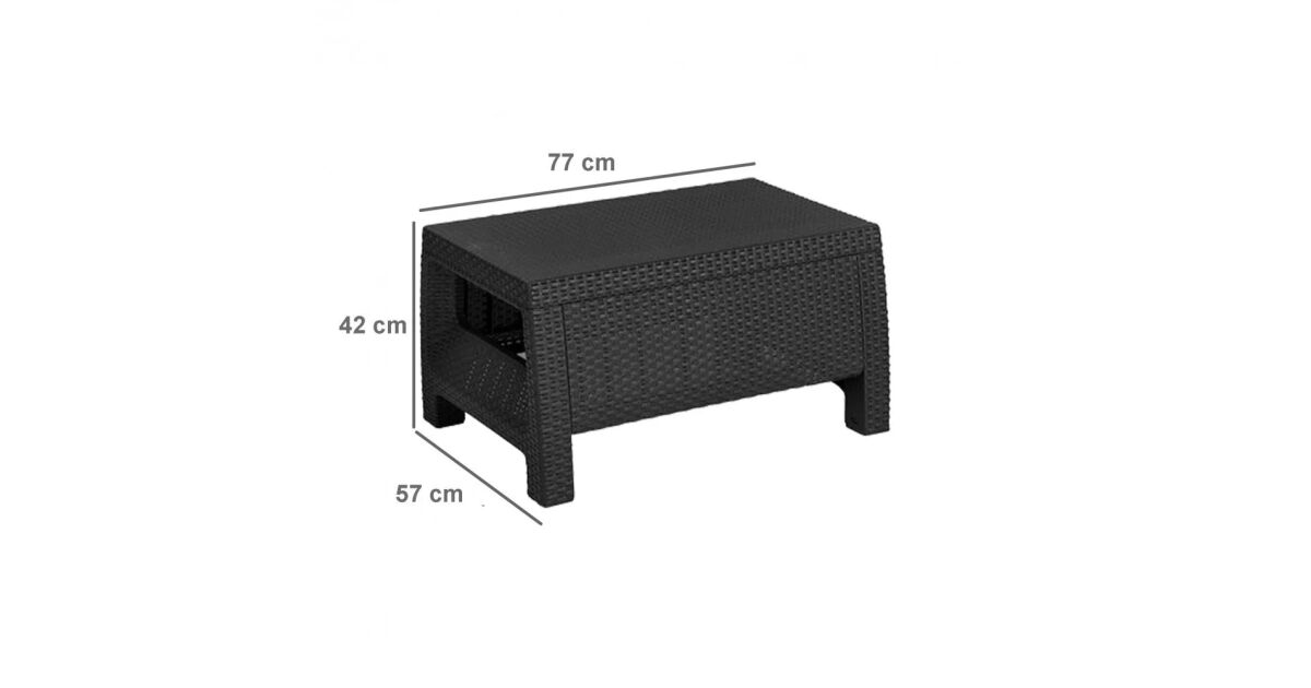Set șezlong de grădină Atlantic Corfu cu masă | Pepita.com