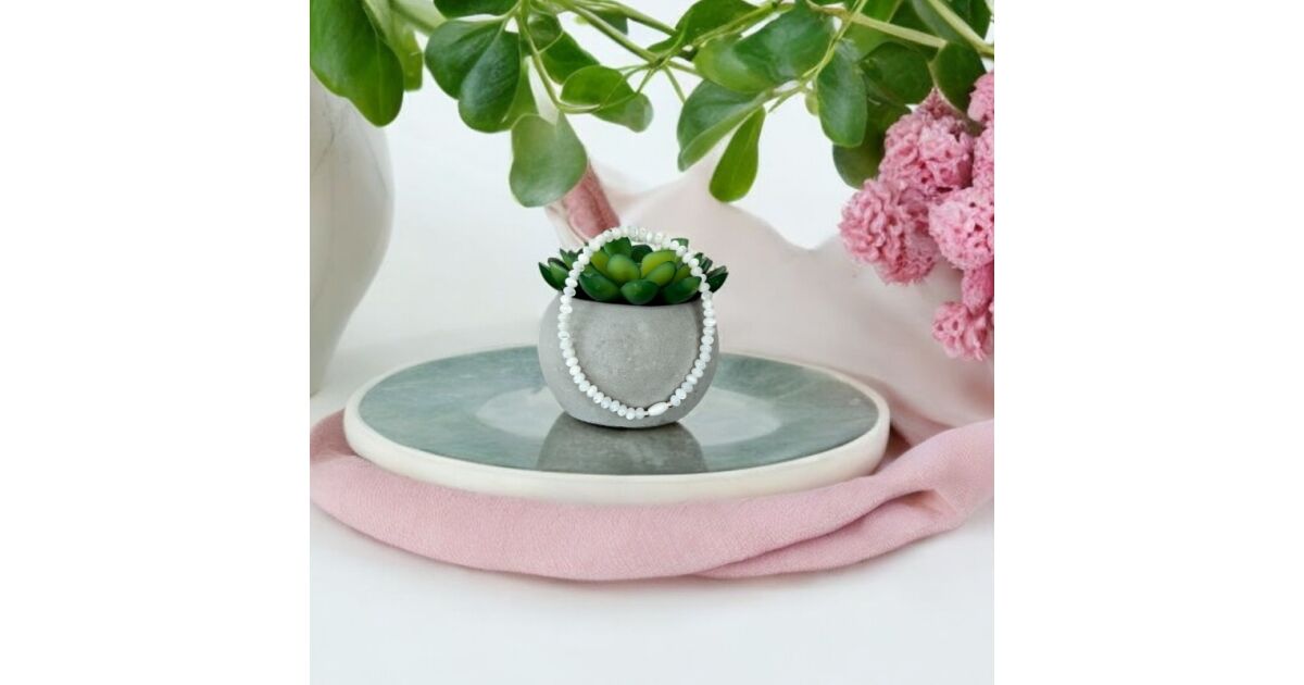 Bratara dama Carolina din sidef de scoica cu accesorii din argint 925 ...