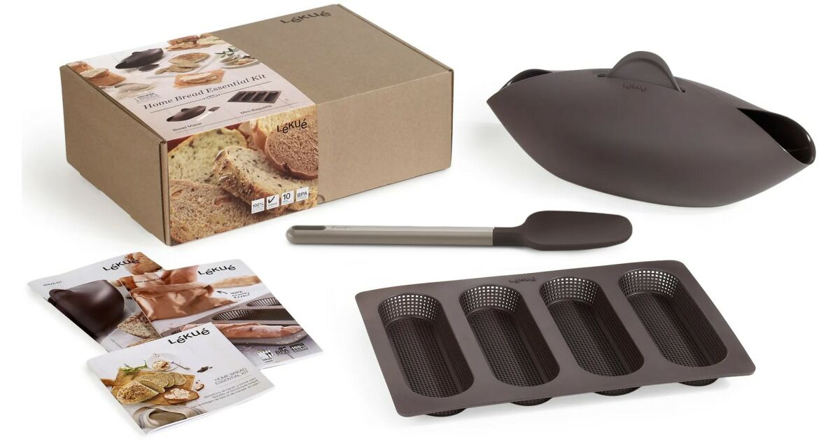 Lékué Essential Bread Baking Kit kenyér- és bagettsütő kezdőkészlet ...