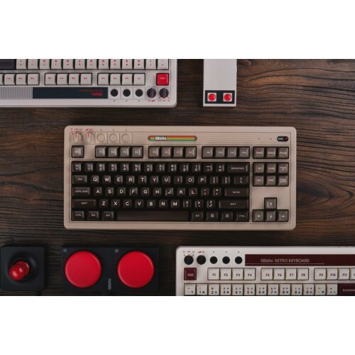 8BitDo Retro 87, Mechanikus, RF/Bluetooth/USB, Kailh Box Switch, Angol ...