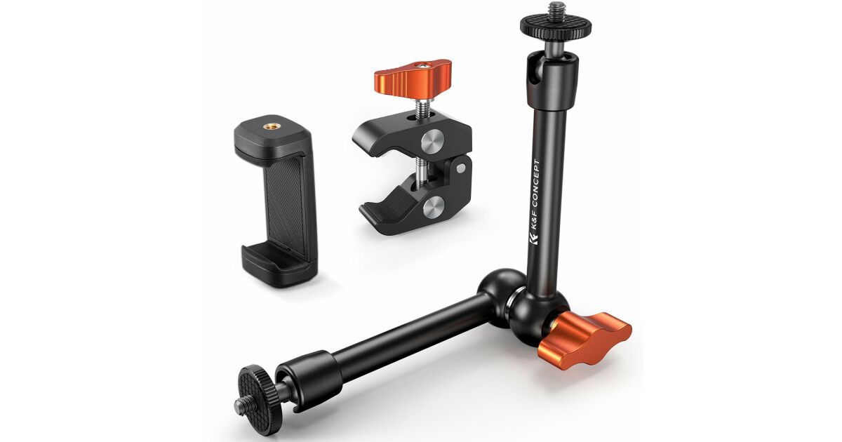 Kf Magic Arm Super Clamp 1/4 3/8 Fogó 15-55mm Telefontartó / Kf31.131s2 ...
