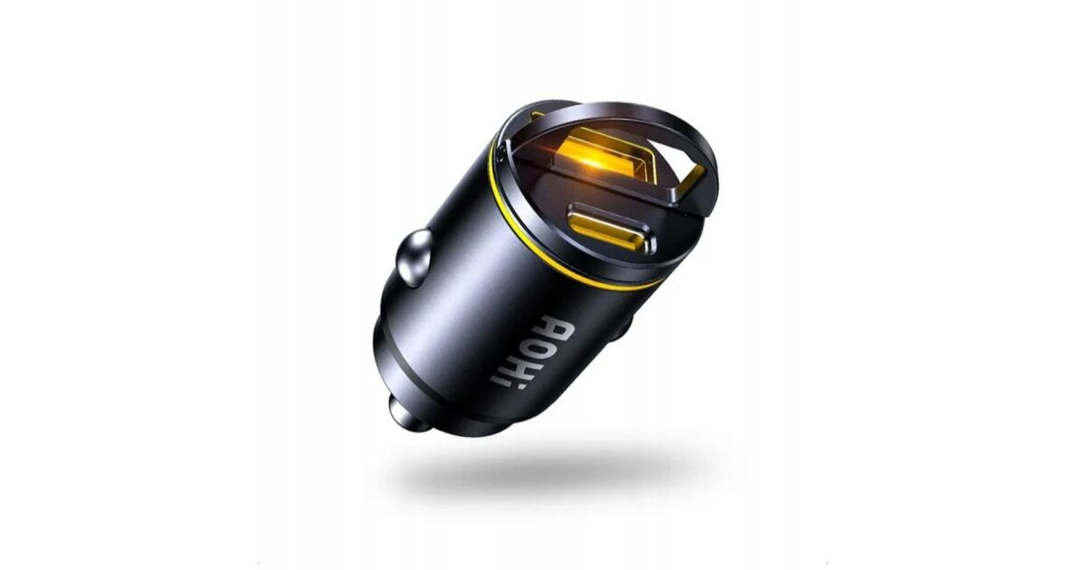 AOHi Superauto PD 45W autós töltő 1x USB-C, 1x USB-A | Pepita.hu