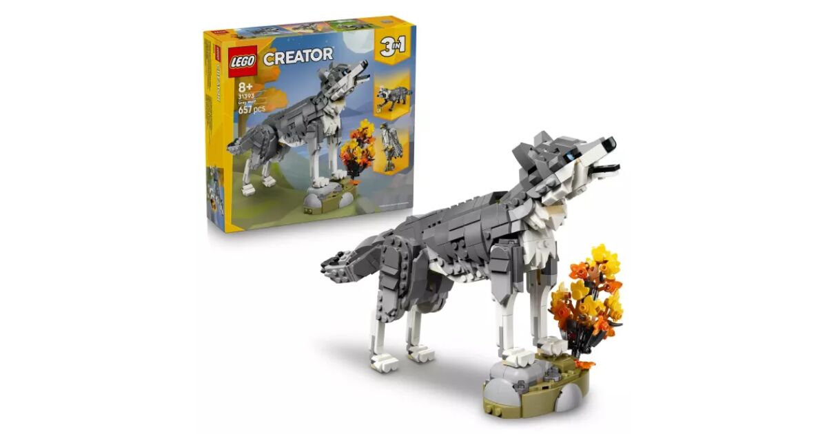 LEGO® Creator 3 az 1-ben Erdei állatok: Szürke farkas 31393 | Pepita.hu