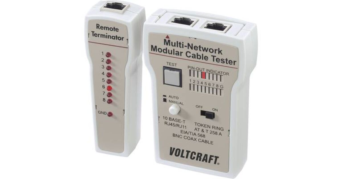 Koax kábel teszter, UTP, LAN hálózati kábel teszter RJ45, BNC ...