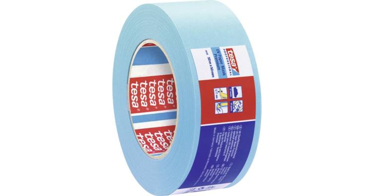 Tesa PREMIUM (04438-00064-00) Krepp szalag krepp® Kék (H x Sz) 50 m x ...