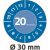 Avery-Zweckform 7903 Ellenőrző plakett 20XX Kék (Ø) 30 mm 30 mm 80 db ...
