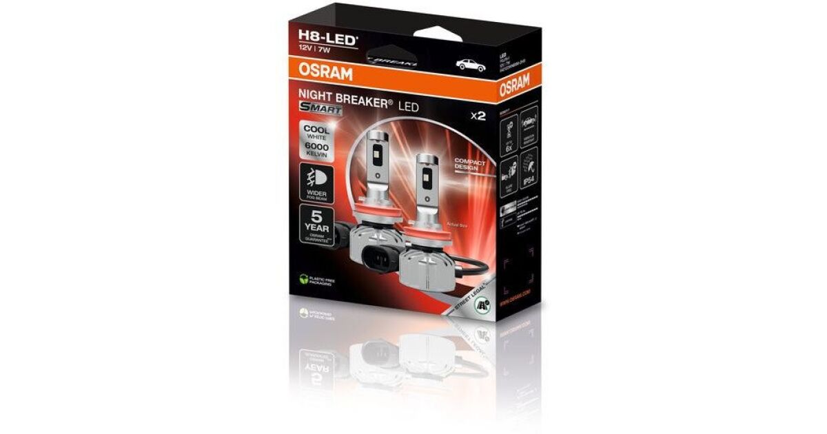 OSRAM 64212DWNBSM-2HB LED-es fényforrás NIGHT BREAKER® LED SMART H8 12 ...