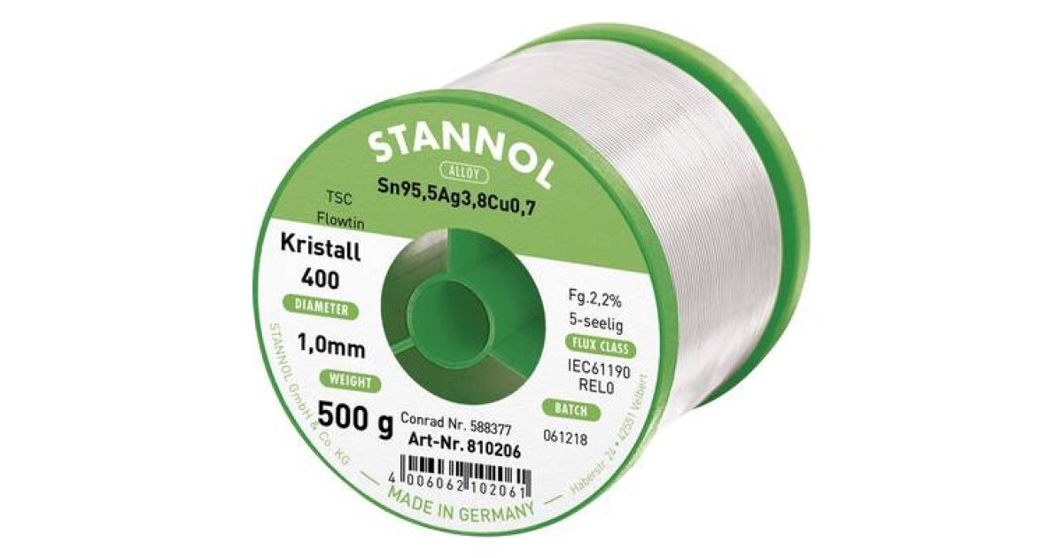 Stannol Forrasztóhuzal 1,0mm500g FLOWTIN TSC (810002) | Pepita.hu
