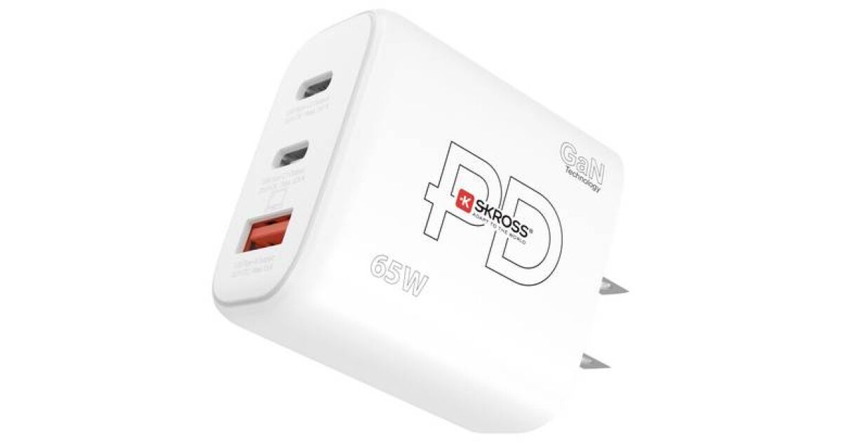 SKROSS Power Charger 65W PD GaN US USB-s töltőkészülék 65 W 1x USB-A ...