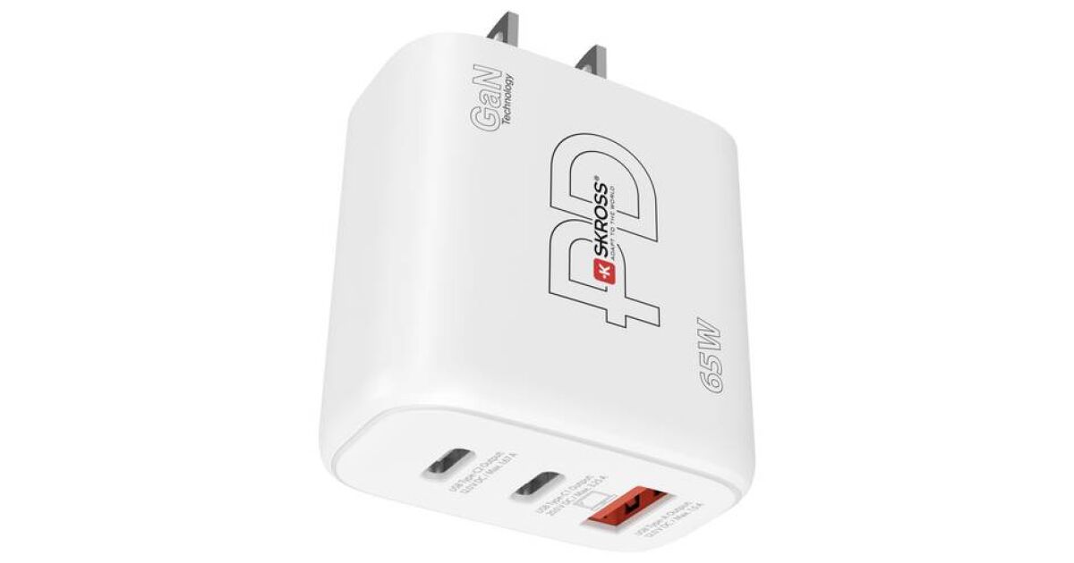 SKROSS Power Charger 65W PD GaN US USB-s töltőkészülék 65 W 1x USB-A ...