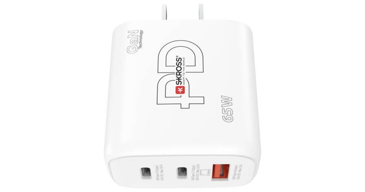 SKROSS Power Charger 65W PD GaN US USB-s töltőkészülék 65 W 1x USB-A ...