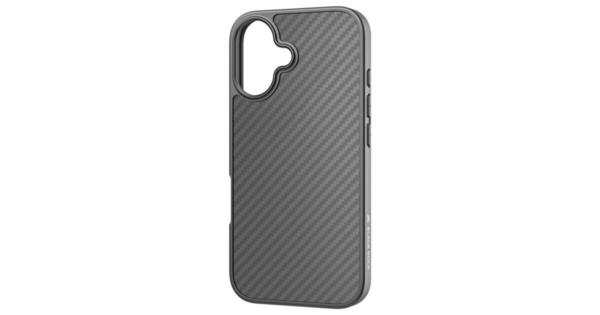 Black Rock Cover Robust Carbon für Apple iPhone 16, Schwarz Cover Apple ...