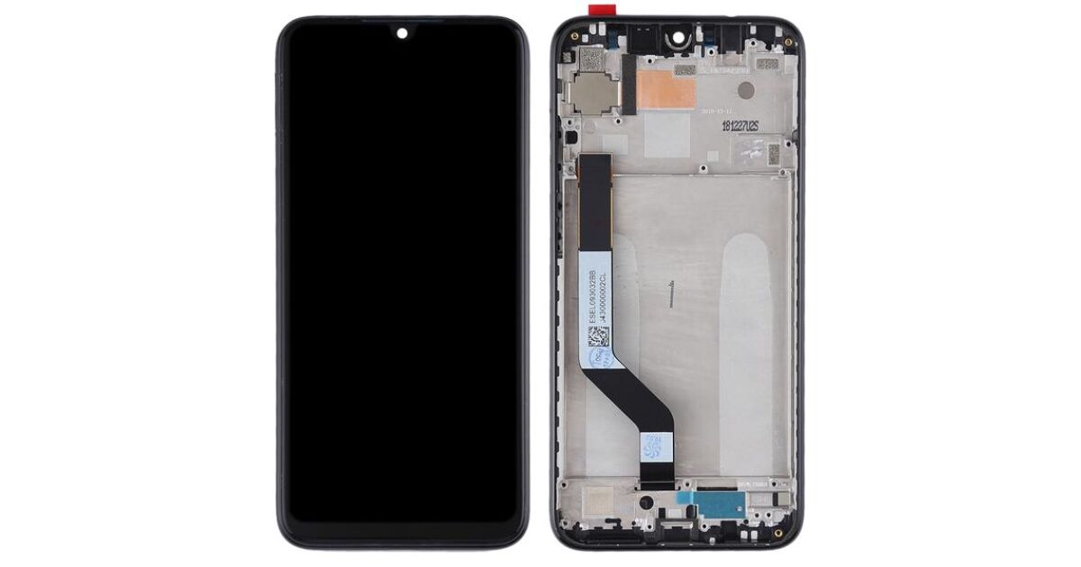 Xiaomi Redmi Note 7 / 7 Pro fekete LCD kijelző érintővel kerettel ...