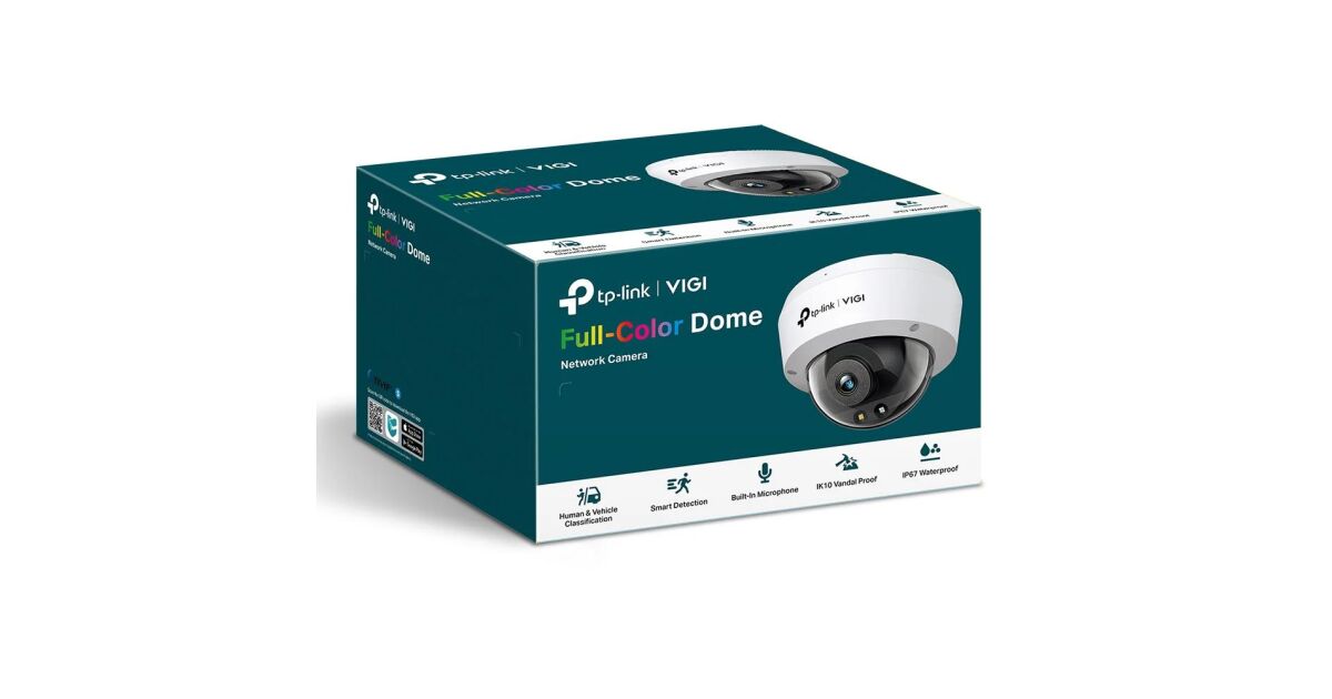 Camera IP Dome TP-Link VIGI C250(4MM), 5MP, Lentila 4mm, IR+WL | Pepita.com