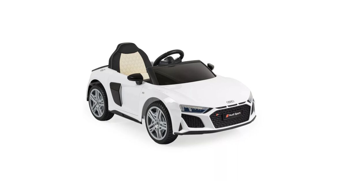 BO Audi R8 Spyder elektromos autó 105cm FEHÉR | Pepita.hu
