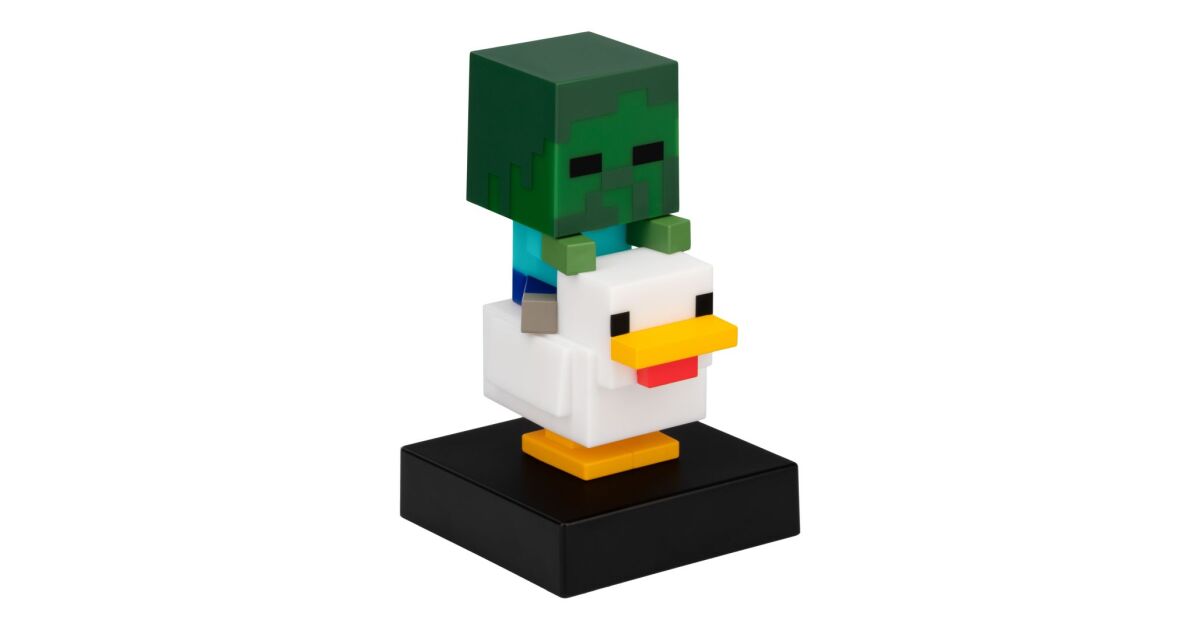 Paladone PP16289MCFID Minecraft Chicken Jockey ikon dekor lámpa | Pepita.hu