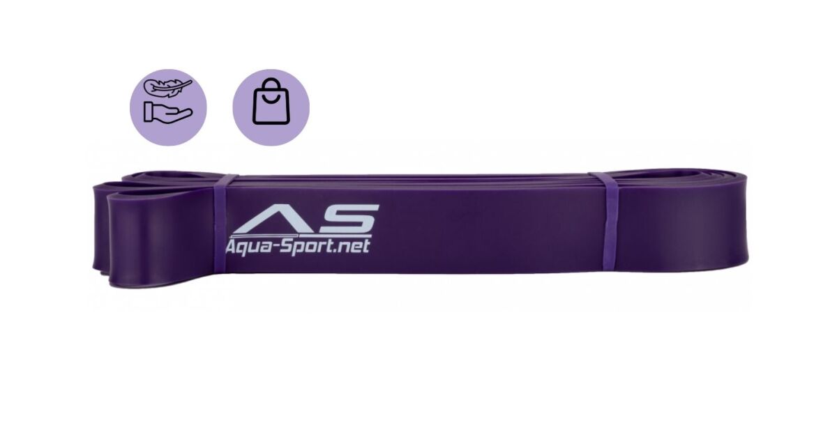 AQUA-SPORT POWERSTRECH SUPERBAND LILA 2080x4.5x32mm ELLENÁLLÁS 15-39kg ...