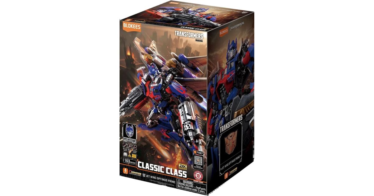 Blokees Transformers Classic Class 21 műanyag figura - Jet Wing Optimus ...