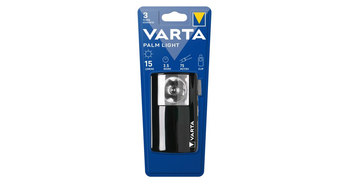 VARTA PALM LIGHT kézi zseblámpa 4,5 V-os elemekkel - elemek nélkül ...