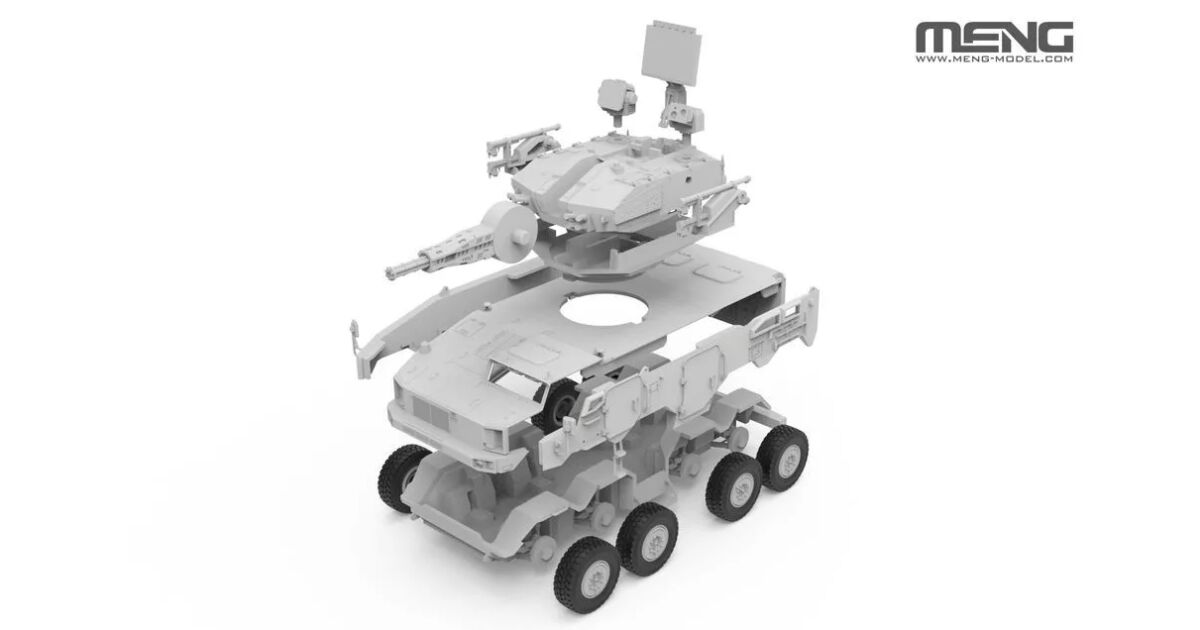 Meng Chinese PLB625 AA Gun & Missile Integrated Weapon System 1:72 (72 ...