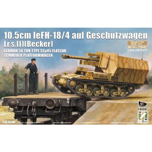 Zimi Model 10.5 cm leFH 18/4 auf Geschützwagen Lr.s.(f)(Becker) [2 in 1 ...
