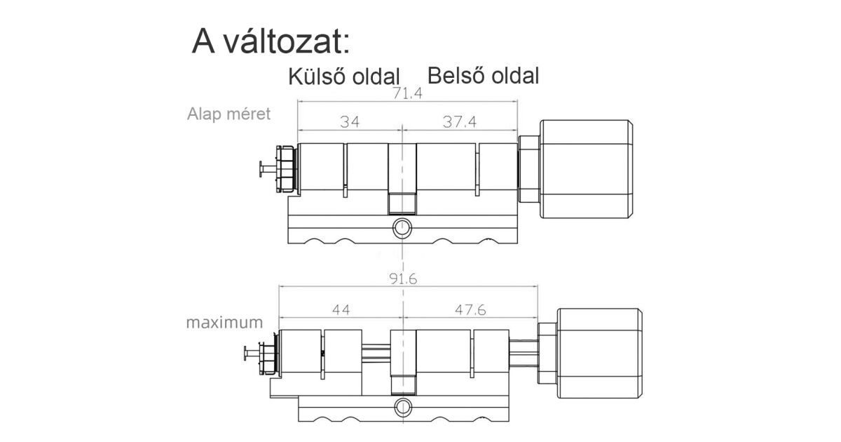 Ryo Smart C1 okos zárbetét A változat: 35/35 - 45/45 | Pepita.hu