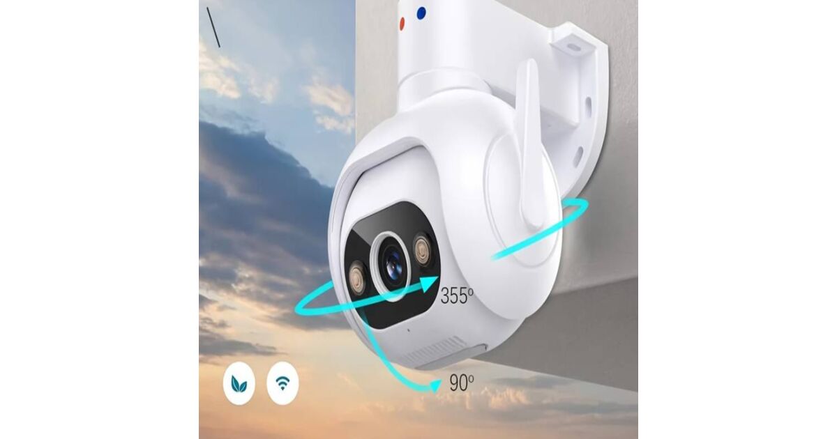 Vezeték nélküli 5MP IP PTZ kamera 10X Zoom, hangérzékelős riasztás ...