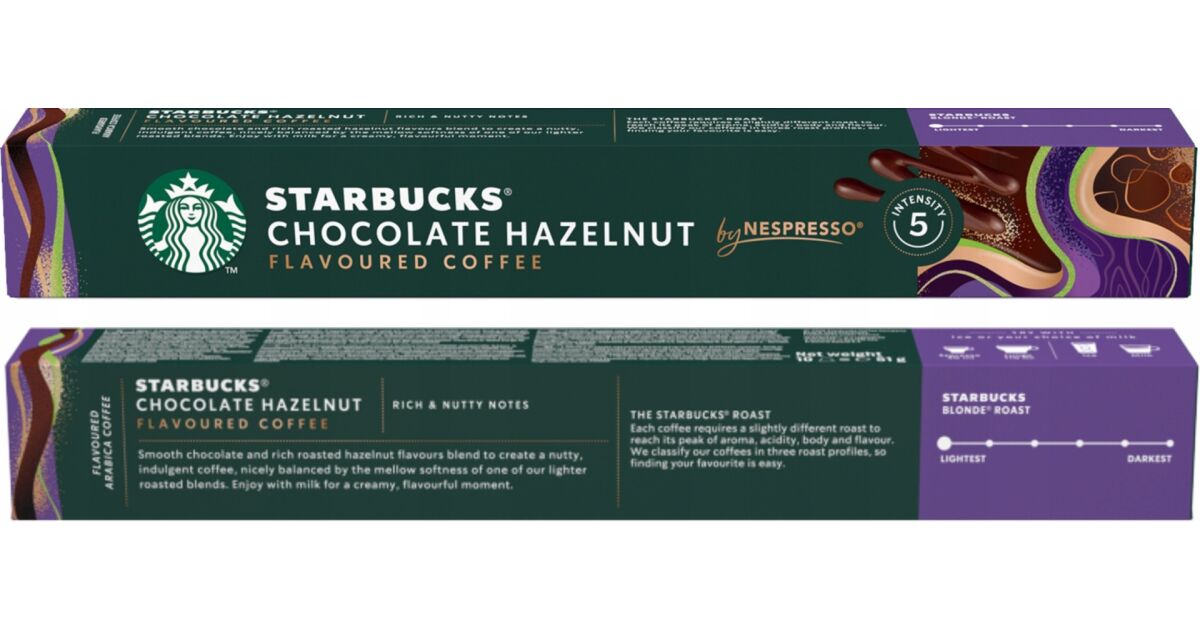 STARBUCKS® Chocolate Mogyoró Nespresso kapszulák 10 darab | Pepita.hu