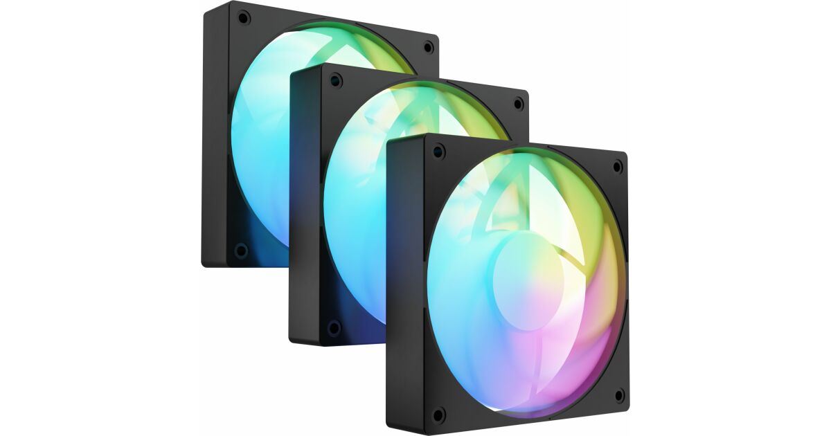 Fury SAI S12 ARGB PWM fekete - 3 ventilátoros szett | Pepita.hu
