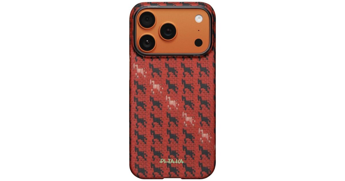 Pitaka Tok PITAKA Edge Case Happiness Rides In iPhone 17 Pro cinnabar ...