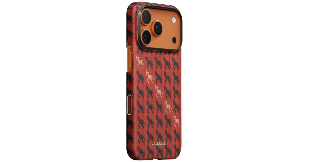 Pitaka Tok PITAKA Edge Case Happiness Rides In iPhone 17 Pro cinnabar ...