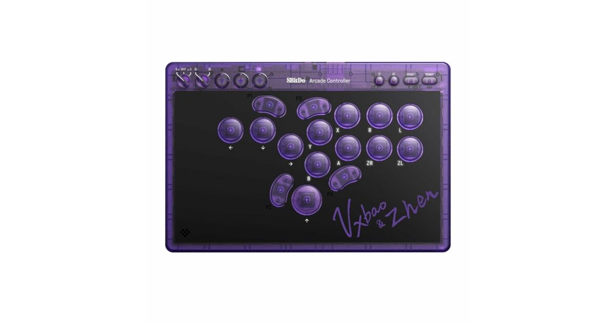 8BitDo Arcade Stick All-Button, Nintendo Switch/Switch 2, PC, Signature ...