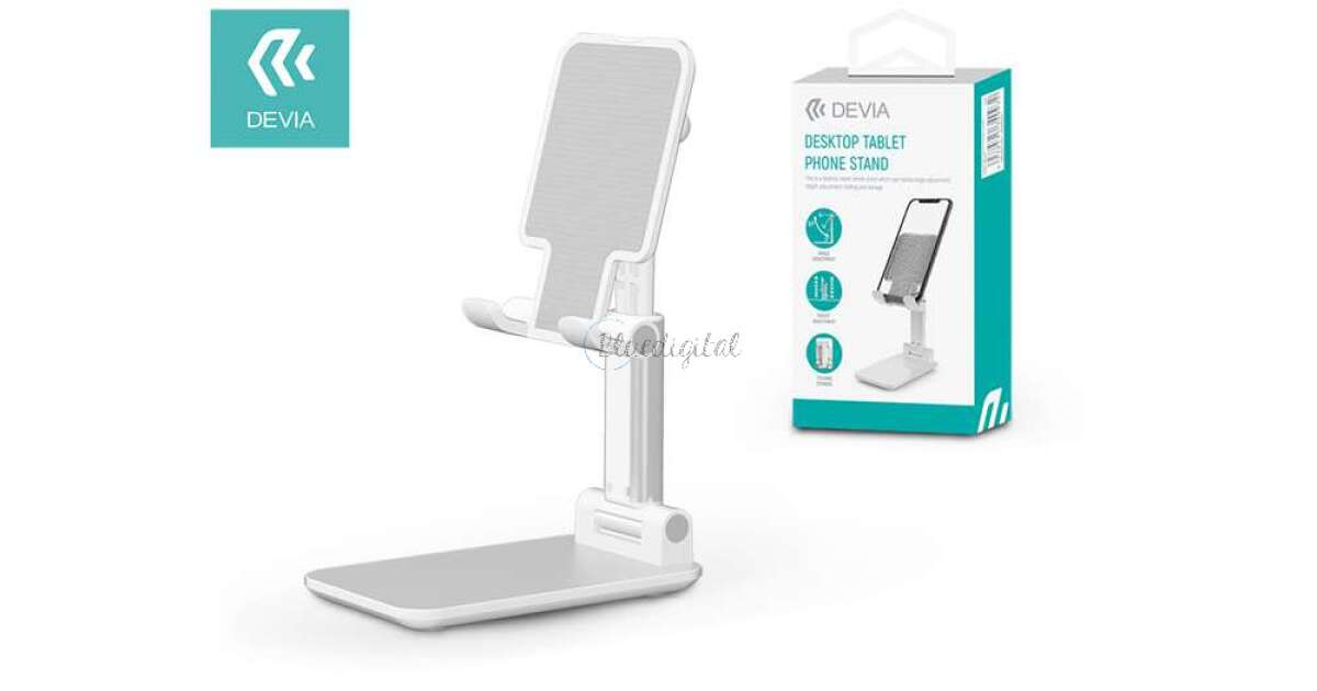 Devia univerzális asztali telefon/tablet tartó max. 11 méretű készülékhez - Devia Desktop Tablet ...