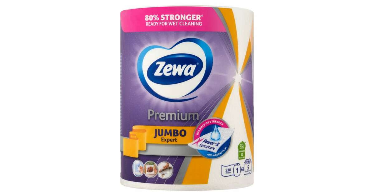 Zewa Premium Jumbo 3-lagig Papierhandtuch 2x1 Rolle | Pepita.com