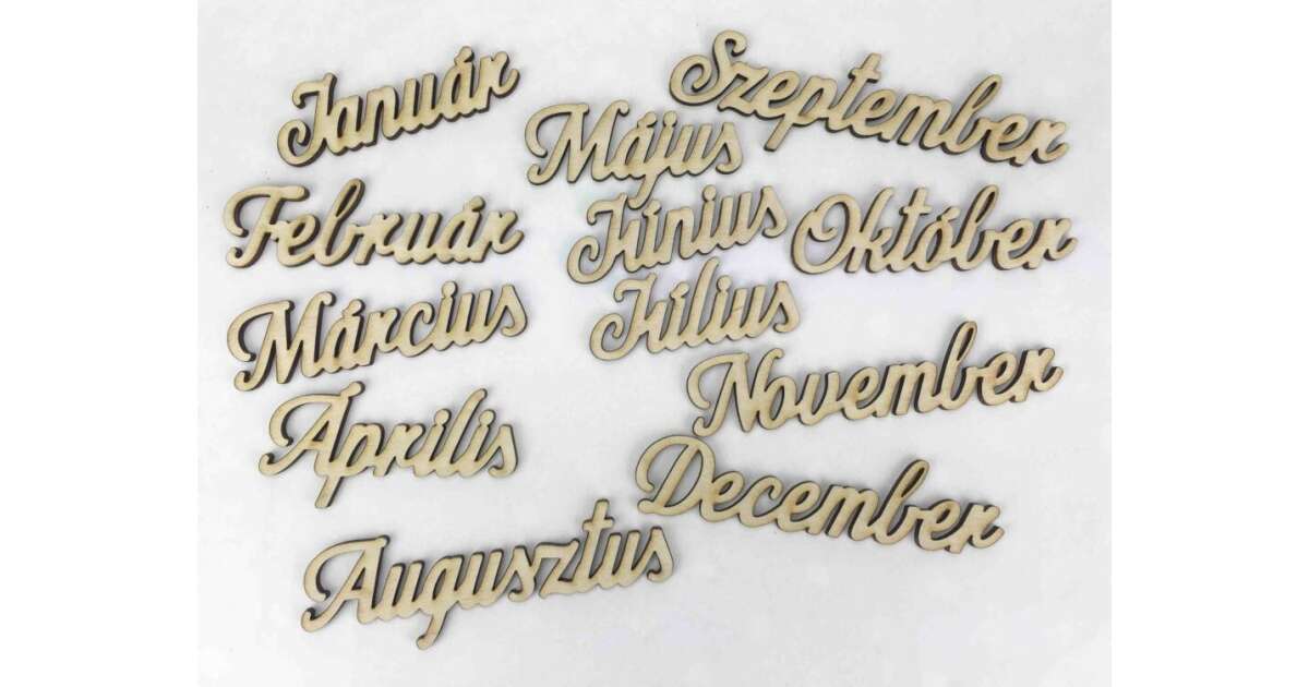 Natúr fa - Hónapok 12db/csomag | Pepita.hu