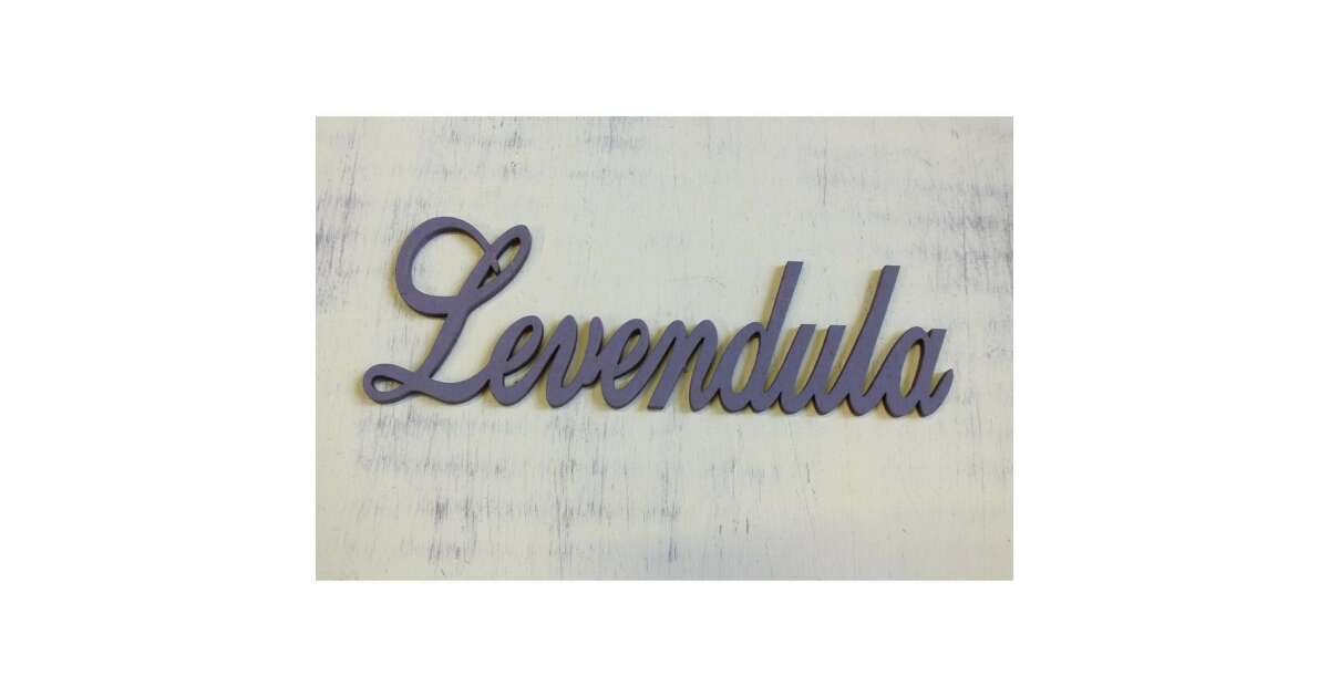 Fa Levendula felirat lila 15cm | Pepita.hu