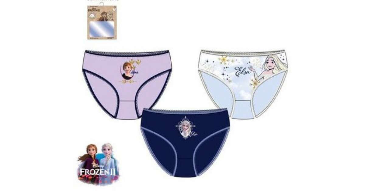 Disney Jégvarázs gyerek fehérnemű, bugyi 3 darab/csomag 6/8 év | Pepita.hu