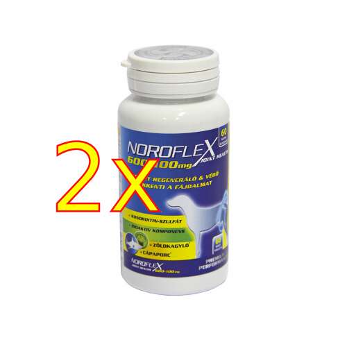 Noroflex 600+100 mg Ízületvédő, fájdalomcsökkentő rágótabletta 2 x 60 ...