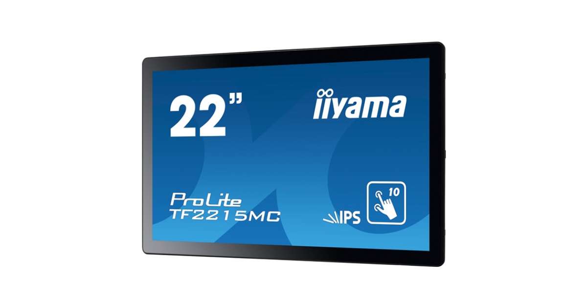 Iiyama Touch Monitor, 21,5, 1920x1080, 16:9, 315cd, 14ms, 1000:1, vga ...