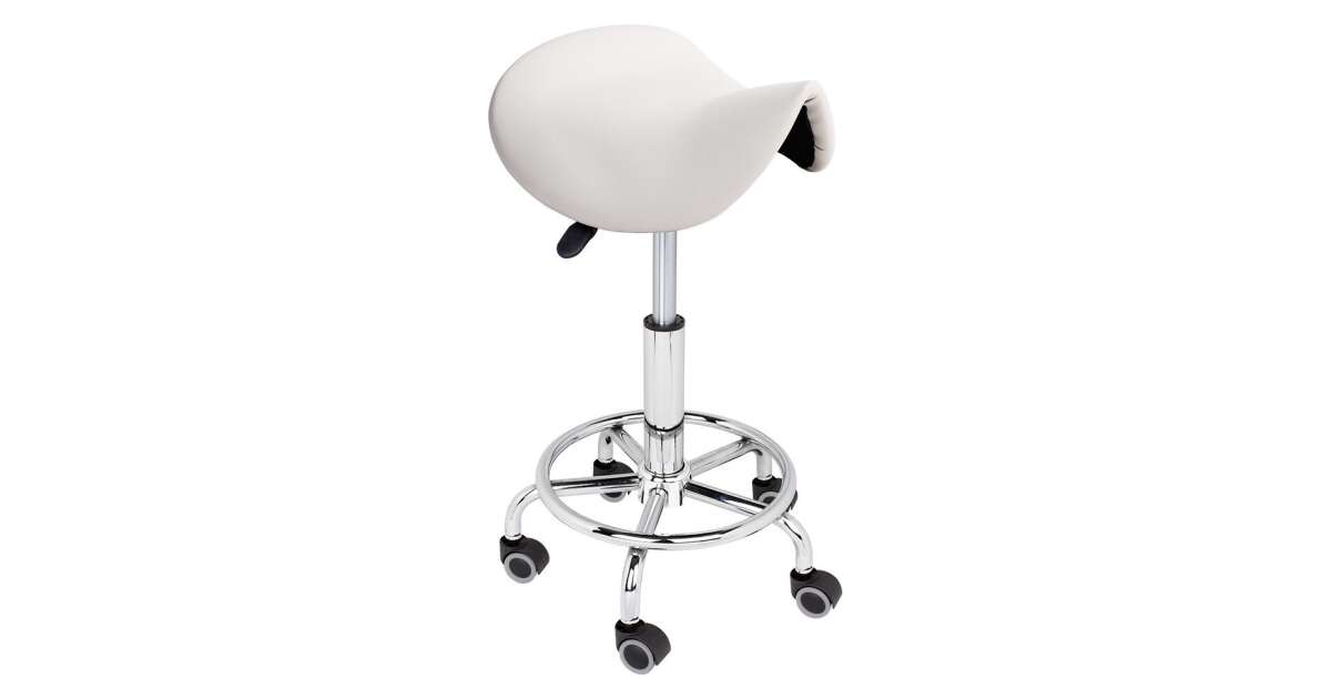 Timeless Tools Scaun de cosmetica tip sa cu roti-alb | Pepita.com