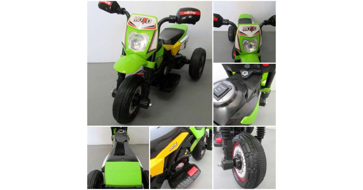 Elektromos gyerek cross motor M4 - 6V - zöld | Pepita.hu