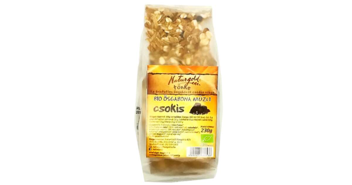 Bio ősgabona müzli csokis 230g | Pepita.hu