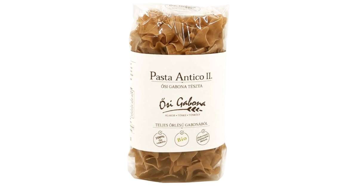 Pasta Antico II. Bio ősi gabona fodros nagykocka tészta 200g | Pepita.hu