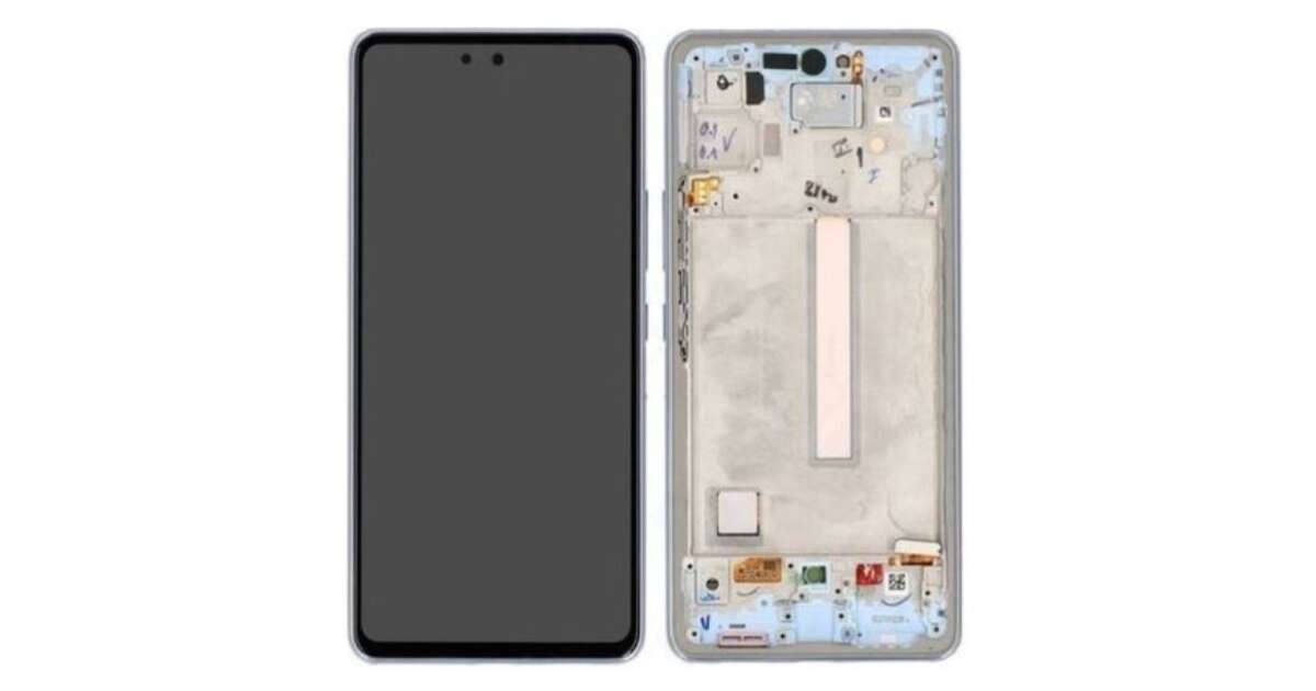 Samsung Galaxy A53 5G LCD kijelző, érintővel, kék (Light Blue) kerettel ...