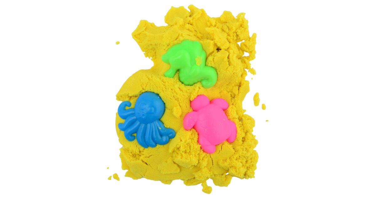Nisip kinetic (150 g) + 3 forme, 6 tipuri | Pepita.com