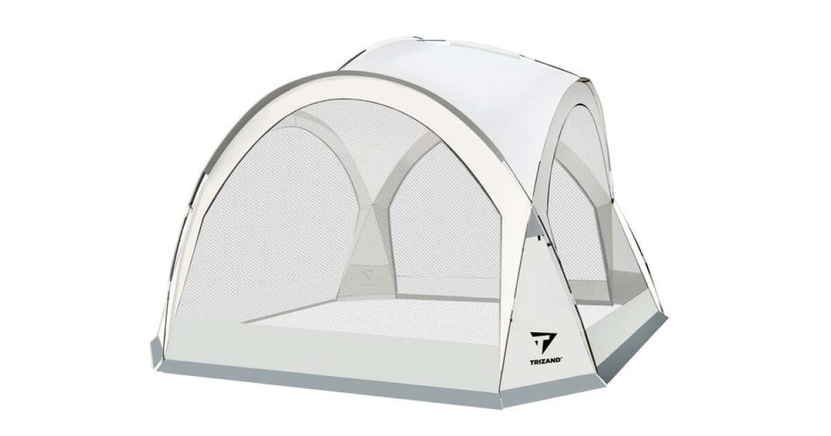 Kerti pavilon / sátor - 96 db LED fénnyel, szúnyoghálóval | Pepita.hu