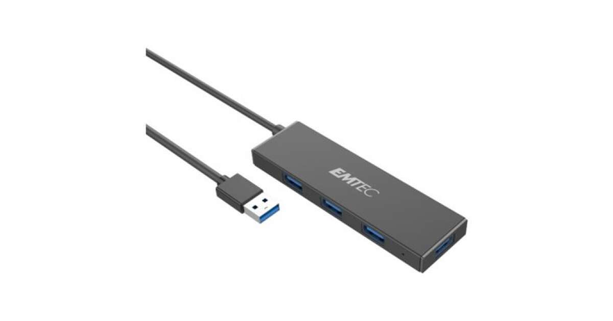 EMTEC USB elosztó-HUB, 4xUSB 3.1/1xUSB micro, EMTEC T620A | Pepita.hu